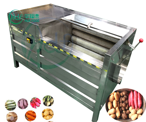 Brush root vegetable and fruit washing peeling machine - Huafood ...