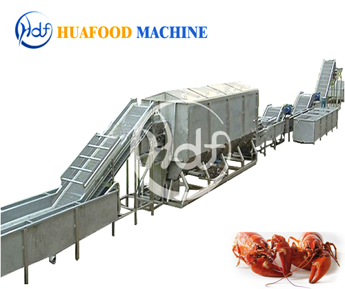 Commercial lobster washing machine Bubble surf spray ultrasonic washing ...