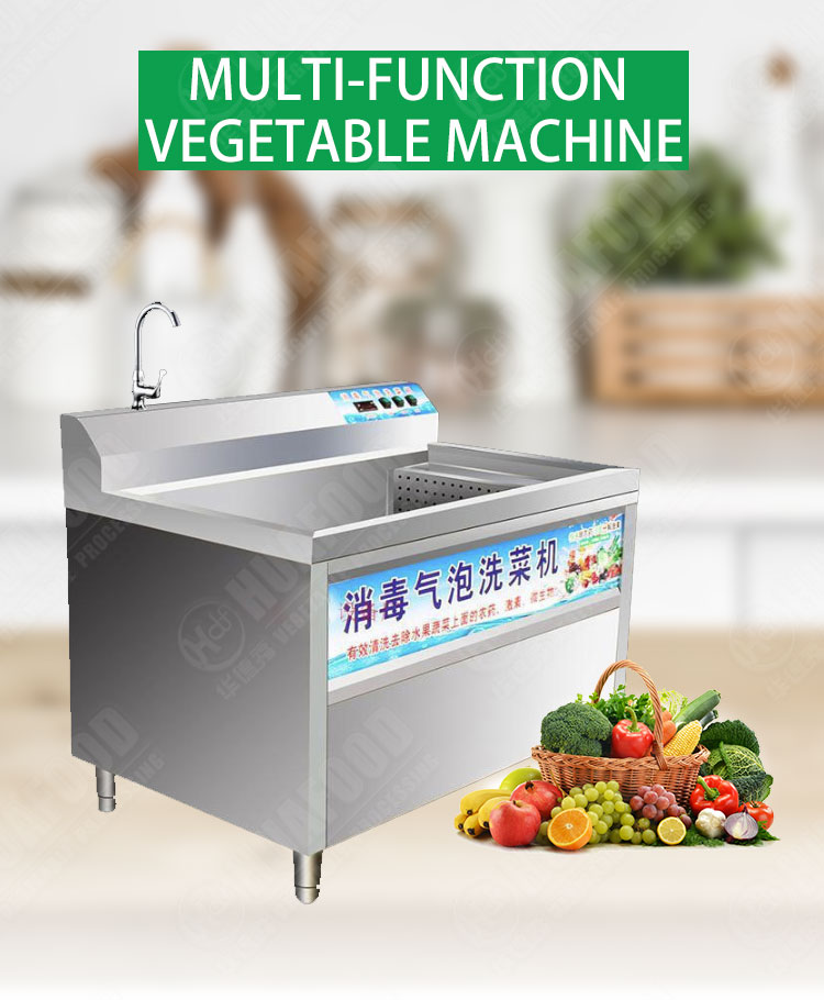 Automatic vegetable fruit ozone washer / vegetable washer - Huafood ...