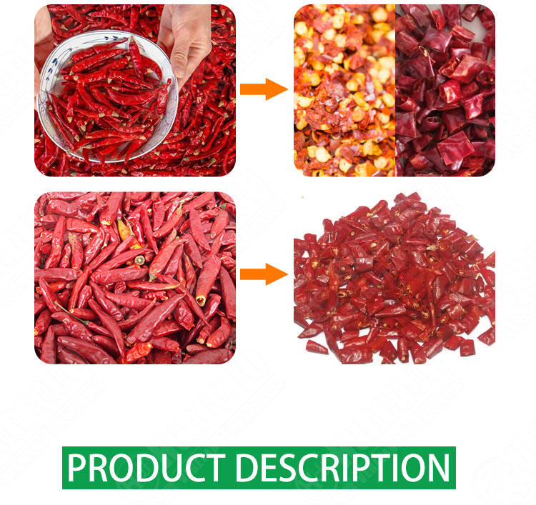 Industrial chilli stem cutting machine - Huafood machine - Vegetable ...