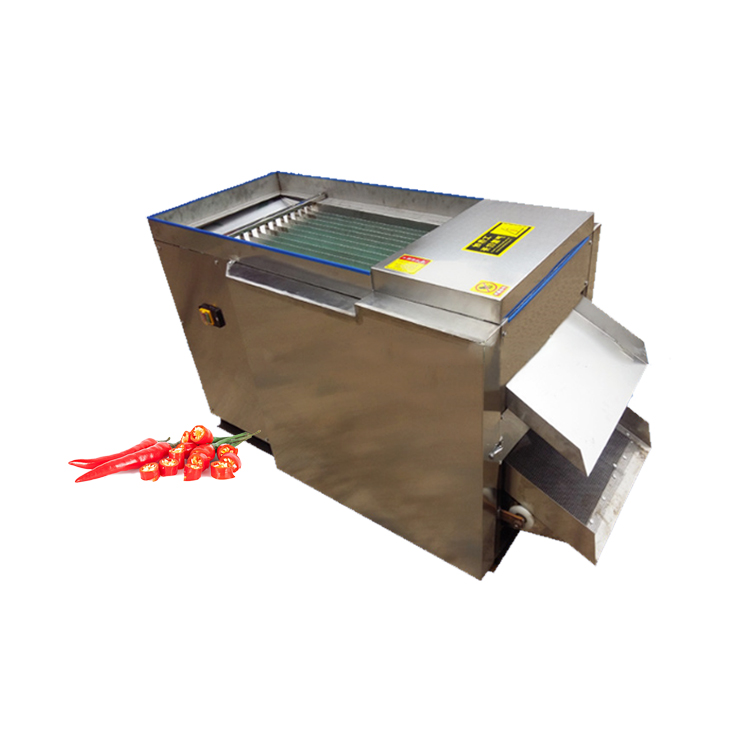 Industrial chilli stem cutting machine - Huafood machine - Vegetable ...
