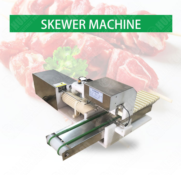 Automatic Satay Kebab Meat Skewer Making Machine BBQ Maker - Huafood ...