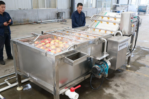 Industrial Apple Fruits Washing Machine With High Efficiency - Huafood ...