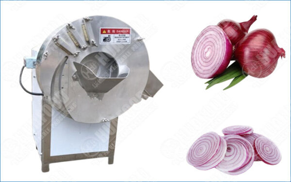 High Efficiency Onion Slicing Machine Electric For Sale - Huafood ...